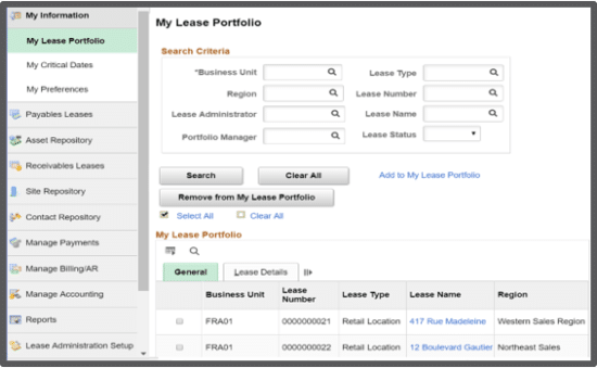 PeopleSoft Lease Administration | Quest Oracle Community