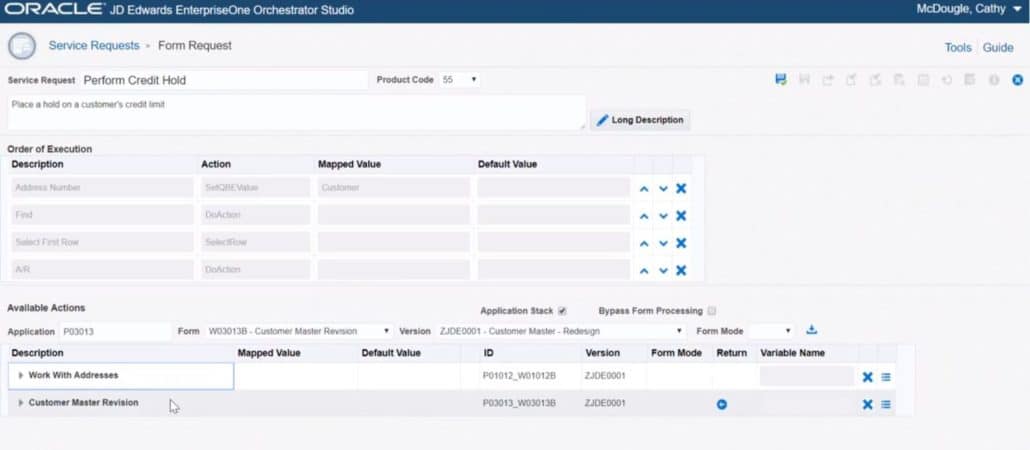 Step-by-Step Guide: Creating a Form Request in JD Edwards Orchestrator Studio