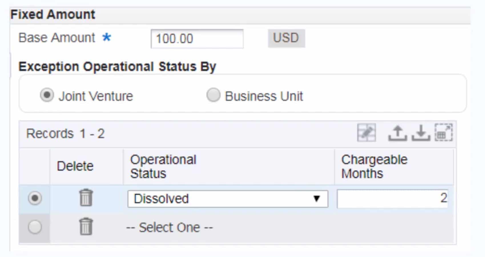 Creating and Assigning Overhead Rules to a Joint Venture