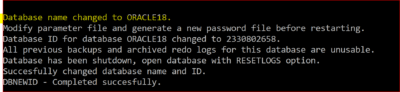 Guide to Modify Pluggable CDB Name, PDB Name, and DBID in Oracle 18c ...