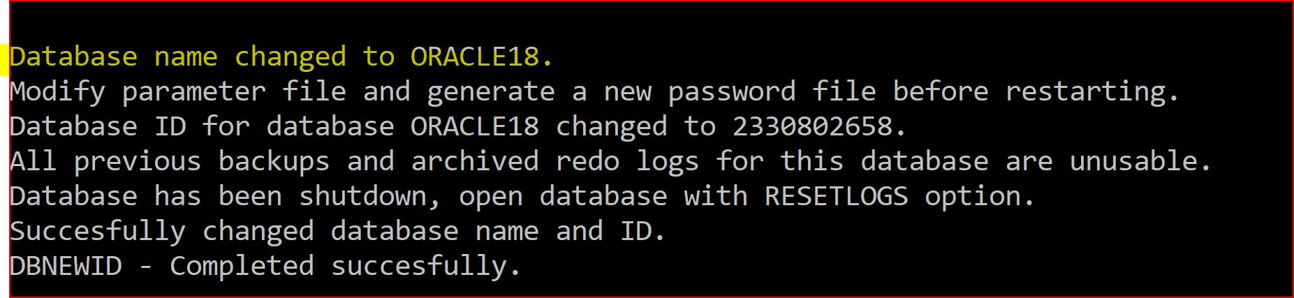 Guide to Modify Pluggable CDB Name, PDB Name, and DBID in Oracle 18c ... Guide to Modify Pluggable CDB Name, PDB Name, and DBID in Oracle 18c ...