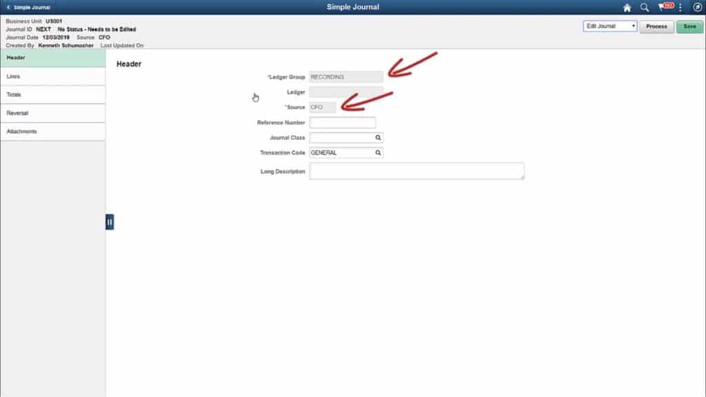Overview of PeopleSoft Fluid Simple Journal Entry