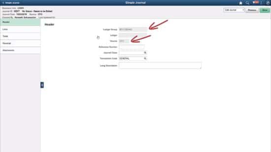 Overview of PeopleSoft Fluid Simple Journal Entry