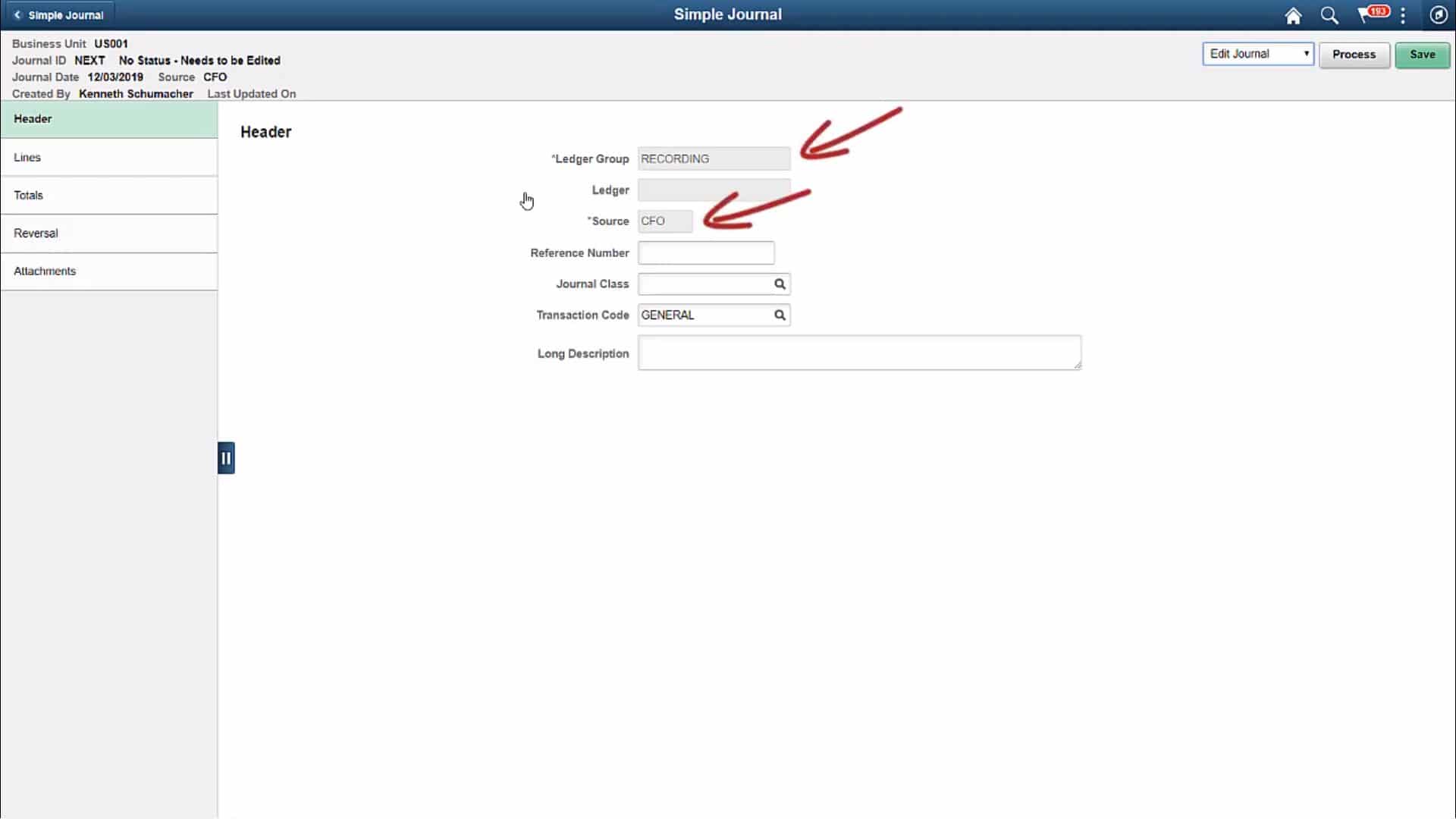 Overview of PeopleSoft Fluid Simple Journal Entry