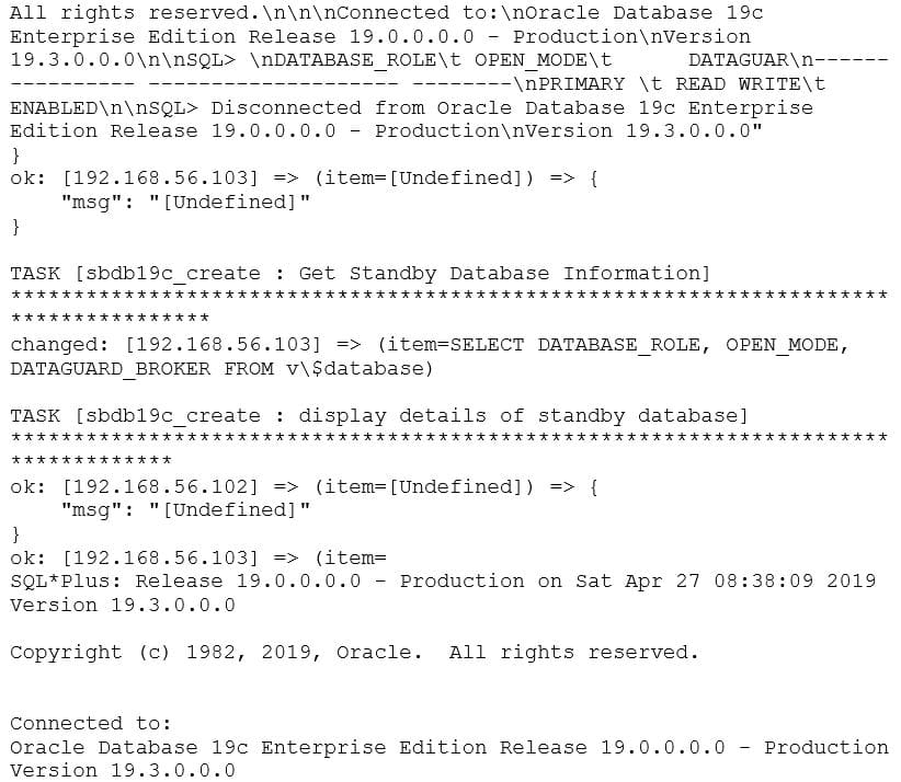 Creating Oracle 19c Physical Standby & Configuring Data Guard Broker ... Creating Oracle 19c Physical Standby & Configuring Data Guard Broker ...
