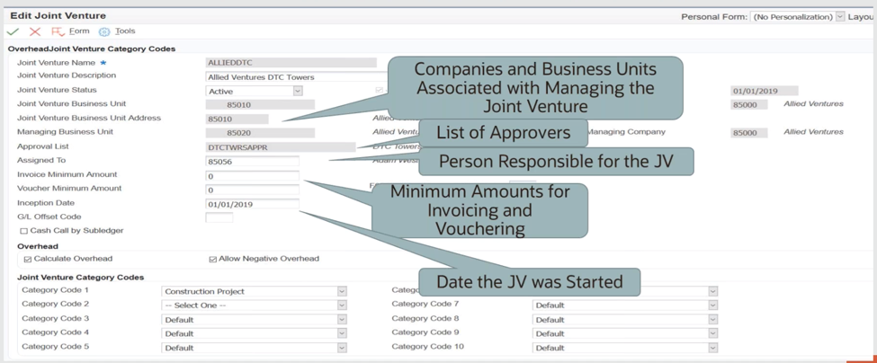 How to Manage Joint Ventures in JD Edwards - Quest Oracle Communuty