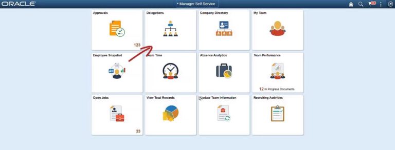 Overview Of Peoplesoft Fluid Delegations Quest Oracle Community