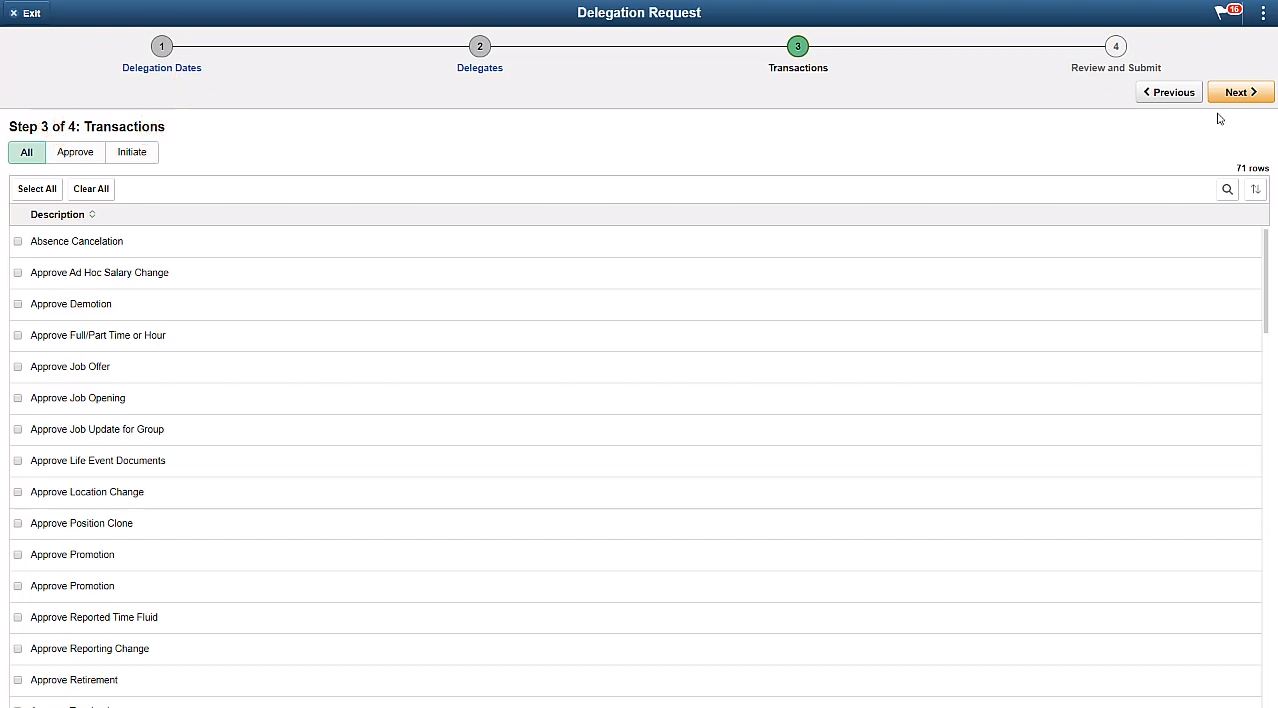 Overview of PeopleSoft Fluid Delegations - Quest Oracle Community