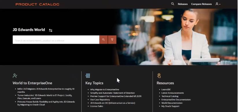 Overview of the New JD Edwards Product Catalog