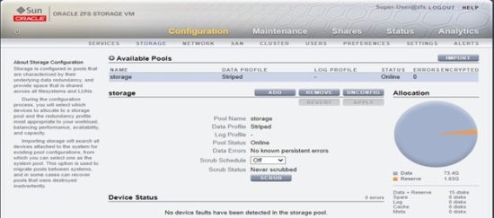 Deploying Full Stack Oracle ZFS Appliance Using Oracle Unified Storage ...