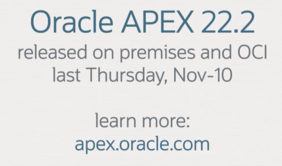 New Features in Oracle APEX 22.2 - Quest Oracle Community