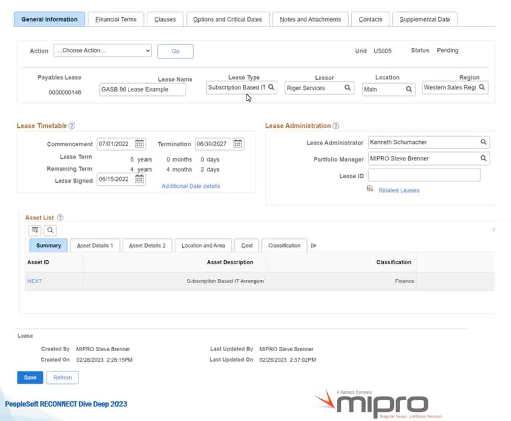 Using PeopleSoft Lease Administration: Supporting the new accounting ...